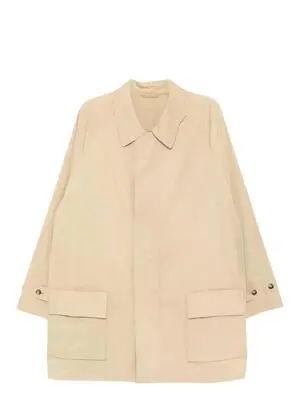 CROQUIS Collared Single-breasted Coat - Neutrals