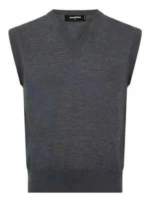 Dsquared2 V-neck Sweater - Grey