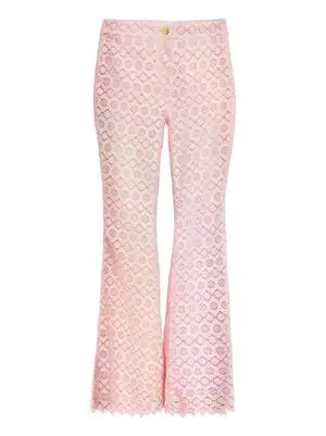 Giambattista Valli Scalloped Flared Trousers - Pink