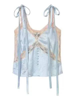 Marc Jacobs Lace-detail Top - Blue