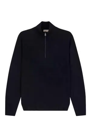 FURSAC Wool Zip-up Sweater - Blue