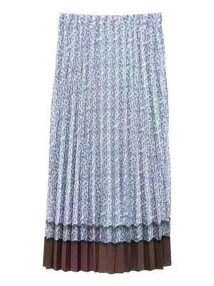 JNBY Paisley-print Midi Skirt - Blue