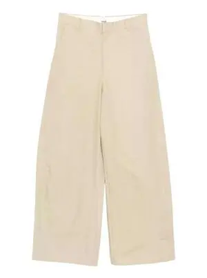 LESS Cotton Wide-leg Trousers - Neutrals