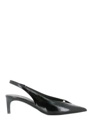 DEL CARLO Slingback Pointed-toe Pumps - Black