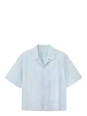 DUNST Stripe-pattern Shirt - Blue
