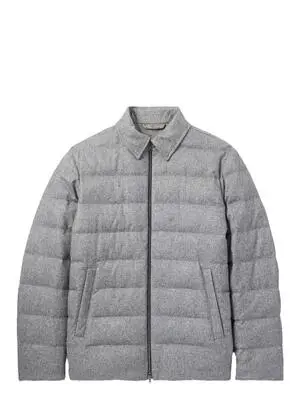 Herno Zipped Puffer Jacket - Grey