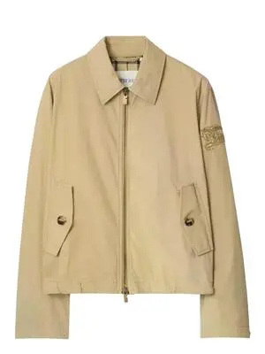 Burberry Logo-embroidered Jacket - Neutrals
