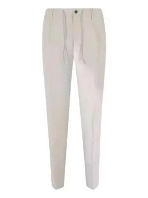 Eleventy Drawstring Waist Trousers - Neutrals