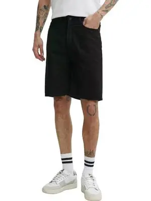 Hugo Logo-patch Regular Fit Shorts - Black