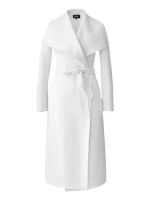 Mackage Shawl-collar Belted Coat - White