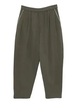 CROQUIS Cotton Drawstring Pants - Green