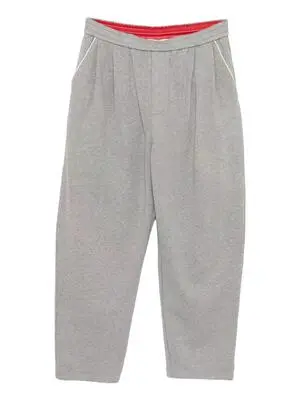 CROQUIS Cotton Drawstring Pants - Grey