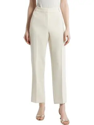 Kobi Halperin Gloria Crepe Ankle Pants - Ecru