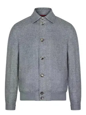 Brunello Cucinelli Buttoned Shirt Jacket - Grey