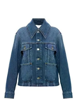 GANNI Pocket Denim Jacket - Blue