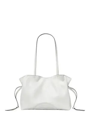 Tory Burch Small Ella Natura Drawstring Tote - White