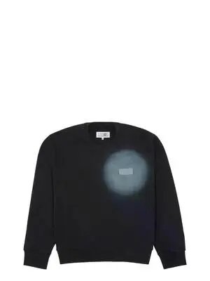 MAISON MARGIELA Logo Patch Spray-effect Sweatshirt - Black