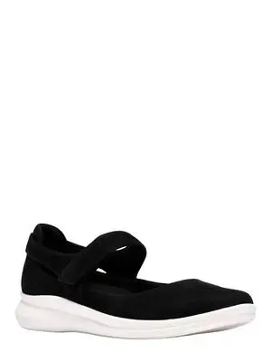 Clarks Lynell Mary Jane Flat - Black Nubuck