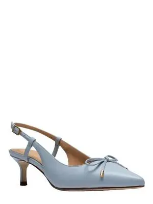 Clarks Zarey Bow Slingback Pumps - Light Blue
