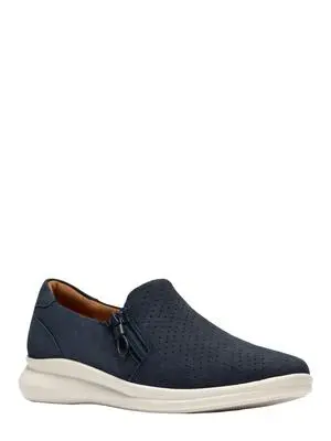 Clarks Lynell Sky Sneakers - Navy Nubuck