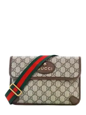 Gucci Neo Vintage Gg Coated Canvas Belt Bag - Brown