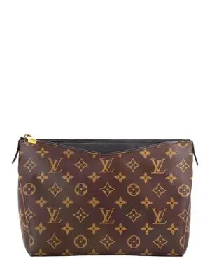 LOUIS VUITTON Pallas Beauty Case Monogram Canvas Clutch - Brown