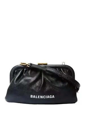 Balenciaga Cloud Xs Two-way Clutch Bag - Black