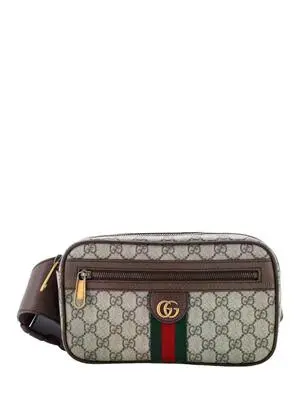 Gucci Ophidia Gg Coated Canvas Medium Belt Bag - Brown