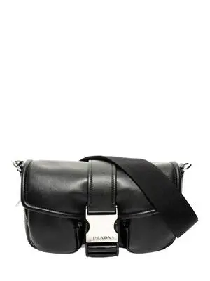 Prada Pocket Shoulder Bag - Black