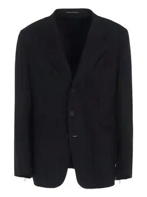 Y’s Pinstripe Three-button Blazer - Black