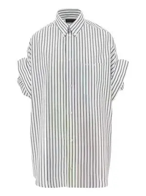 Balenciaga Striped Shirt - White
