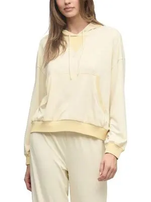 Barefoot Dreams Butterchic Crop Hoodie - Daffodil