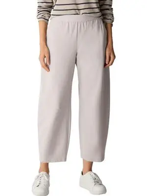 Eileen Fisher High-waisted Ankle Pants - Dove