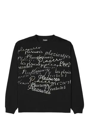 PLEASURES Shatter Long-sleeve Shirt - Black