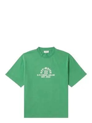 Off-White 13 Skate College Tee - Green