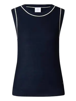 Bogner Knitted Top Navy Blue