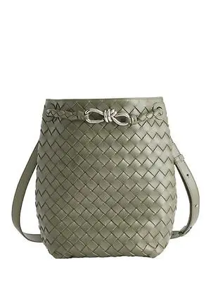 Bottega Veneta Andiamo Small Leather Bucket Bag - Pickle-vin Si-pickle
