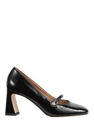 LK BENNETT Cissy Leather Mary Jane Courts - Bla-black