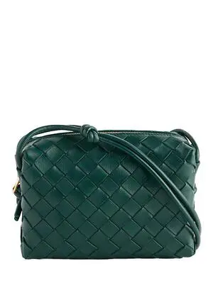 Bottega Veneta Loop Mini Leather Cross-body Bag - Emerald Green-gold