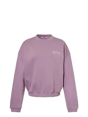 Bo+tee Cotton-blend Relaxed-fit Sweatshirt - Purple