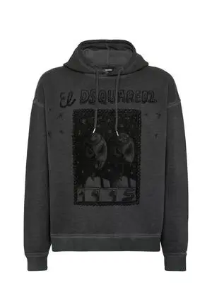 Dsquared2 Graphic-print Hoodie - Grey