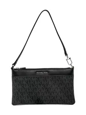 Michael Kors Jet Set Medium Signature Logo Convertible Wristlet - Black