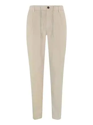 Eleventy Drawstring-waist Trousers - Neutrals