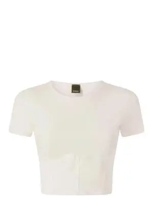 Pinko Panelled T-shirt - Neutrals