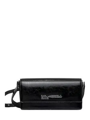 Karl Lagerfeld Logo Plaque Tote - Black