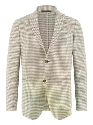 Boggi Milano Micro-patterned Single-breasted Blazer - Neutrals