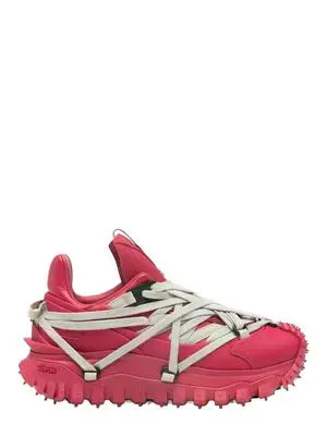 MONCLER + RICK OWENS Trailgrip Megalace Sneakers - Red