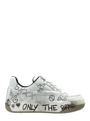 DIESEL S-d-ollie Patterned Sneakers - White