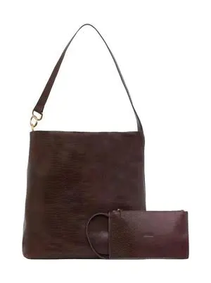 SESSUN Large Vita Mia Leather Tote Bag - Brown