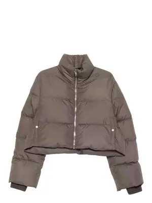 MONCLER + RICK OWENS Cropped Puffer Jacket - Brown